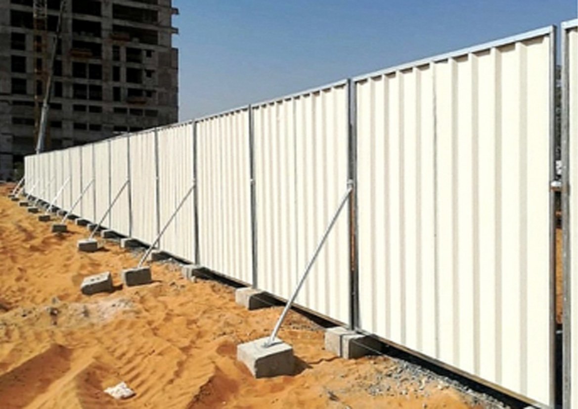 GL Hoarding Sheet Fence Installation - AL ARBAH AL SWDA Building ...